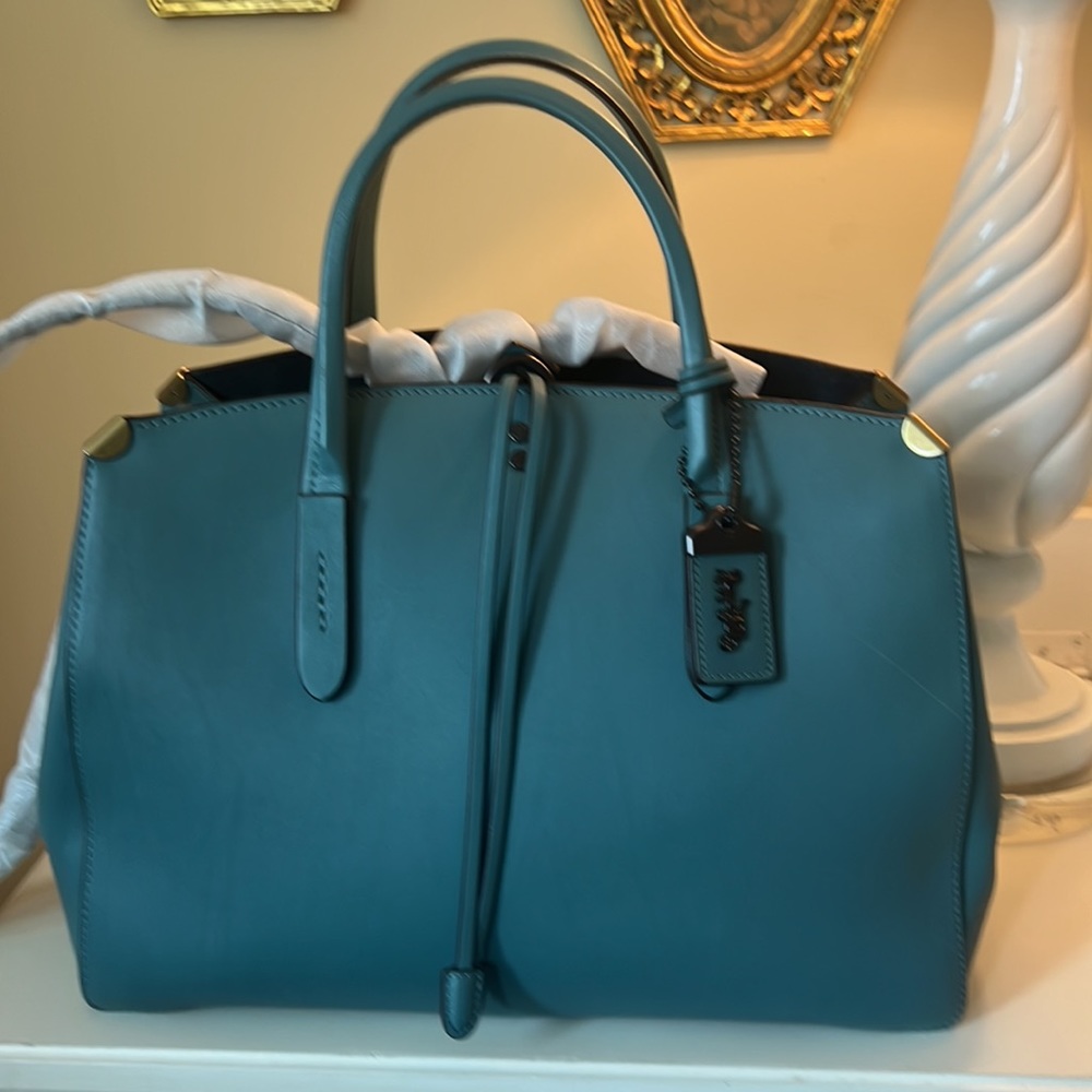 Coach Cooper Carryall Pewter/Marine New Without Tags … - Gem